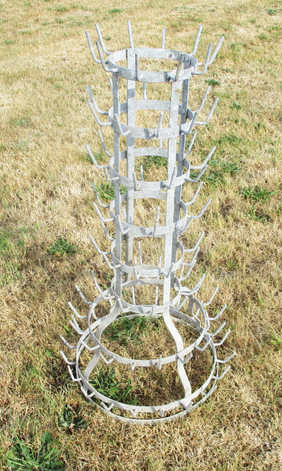39.37″ Tall French Antique Authentic Champagne Bottle Drying Wine Rack ...