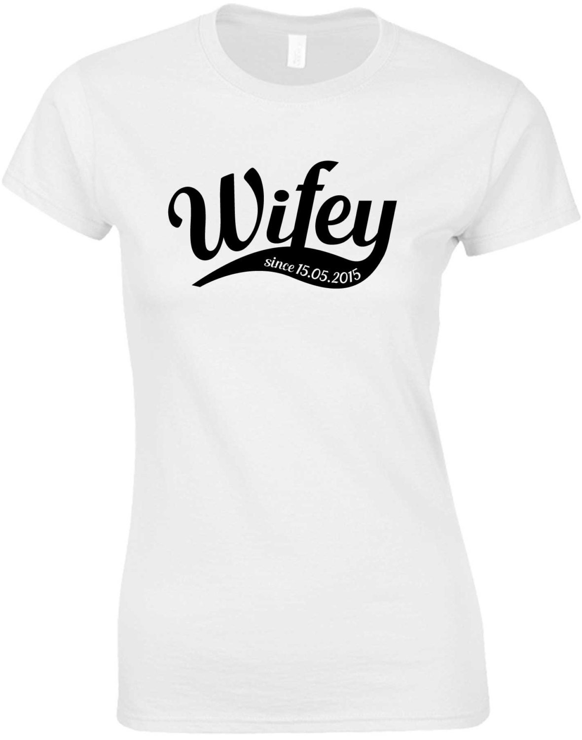 Hubby And Wifey T Tshirt Personalized T With Date For