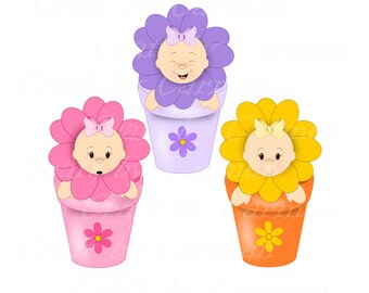 Flower pot baby | Etsy
