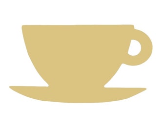 Coffee cup cutout | Etsy