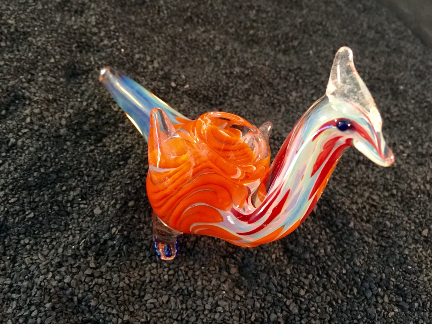 Glass Bowl Pipe Unique Hand Blown Art by SmokingGoodDeals on Etsy