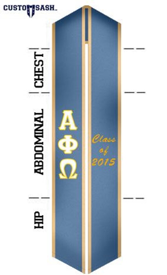 Alpha Phi Omega Fraternity Graduation Stole / by CustomSash