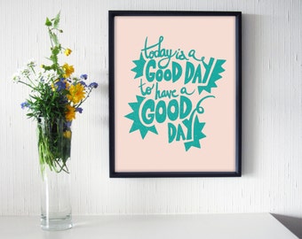 Good day poster | Etsy