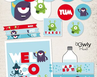 Unique alien birthday party related items | Etsy