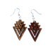 Items similar to Quail Earring, Hoop Earring, Natural Wood Jewelry ...