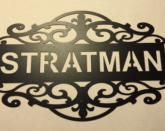 Fancy metal sign | Etsy