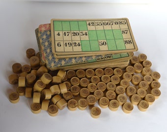 Wooden bingo numbers | Etsy