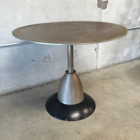 Large Round Industrial Metal Table – Haute Juice