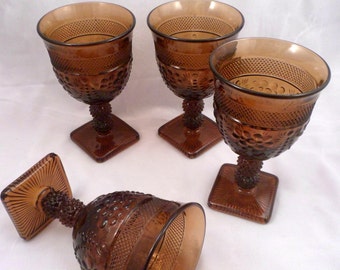 Footed water glasses | Etsy