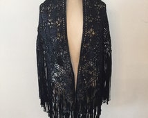 Popular items for macrame shawl on Etsy