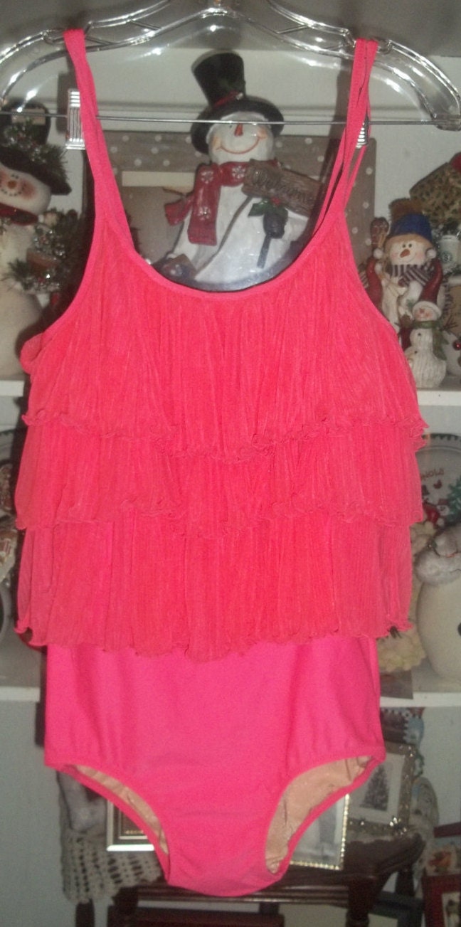 Vintage 80’s Gottex Frilly Bathing Suit Swim Suit Body Suit – Haute Juice