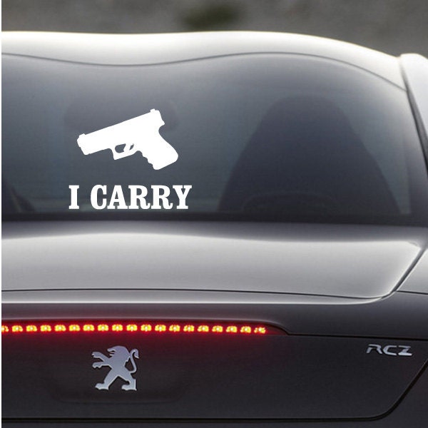I Carry Pro Gun Wall Decal Vinyl Decal Car Decal