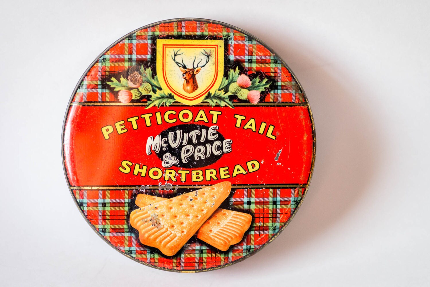 Antique Round Tin – Petticote Tail Shortbread Tin – Vintage McVitie ...