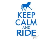 Keep Calm and Ride Dressage Vinyl Decal