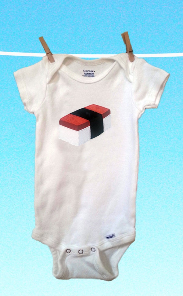 Spam Musubi Baby Onesie