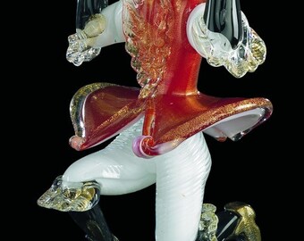 Items similar to Murano Glass Sculpture, Glass Woman Figure Bust ...