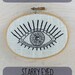STARRY EYED pdf embroidery pattern modern trend eyeball