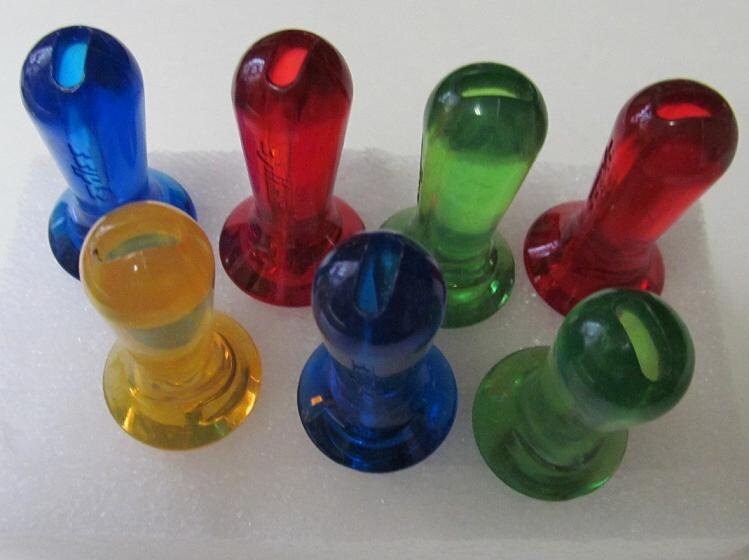 Vintage Corn Cob Handles Holders Red, Green, Blue, Yellow Set of 7 ...