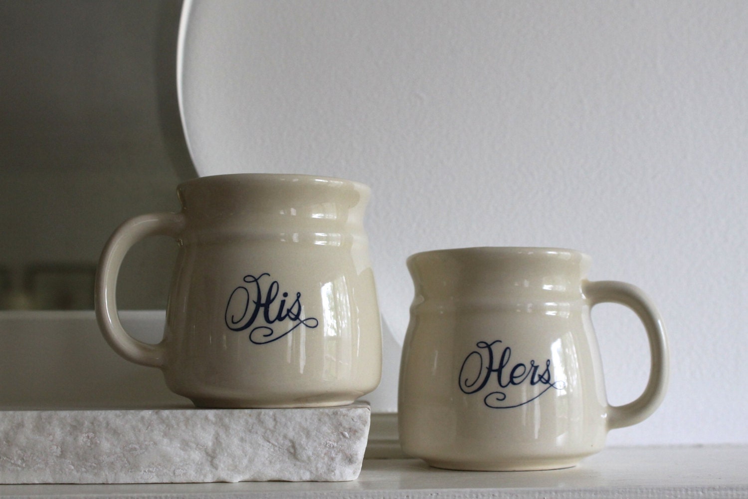 Vintage His And Hers Coffee Mugs Bridal Shower And By Tippleandsnack