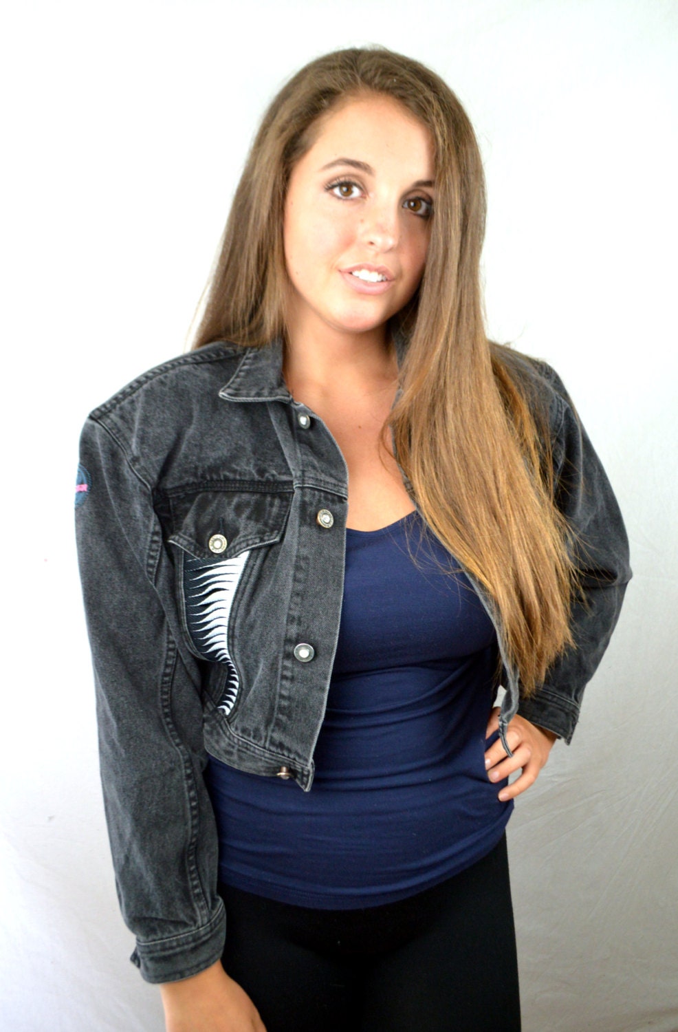 RARE Vintage 80s Cropped LA Gear Denim Jacket – Haute Juice