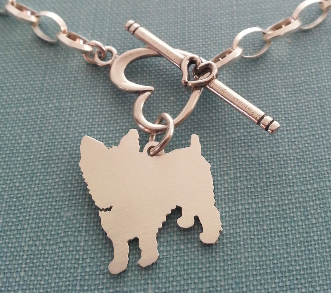 Yorkshire Terrier Dog Chain Bracelet Yorkie Sterling by DiBAdog