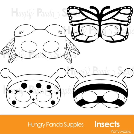 Insects Printable Coloring Masks insect masks ladybug mask