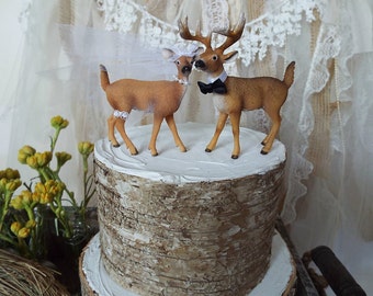 Elk-Elk hunter-wedding cake topper-hunting by MorganTheCreator