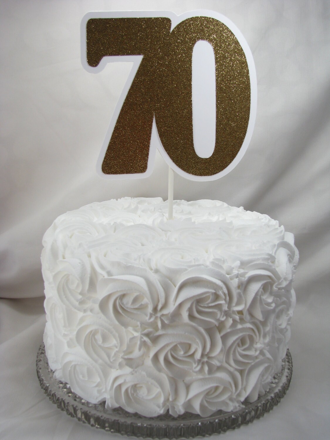 70th Birthday Cake Topper Party Favors Party Picks Party