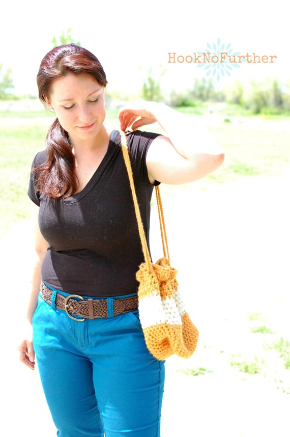 Handmade Drawstring Bag By Hooknofurther On Etsy