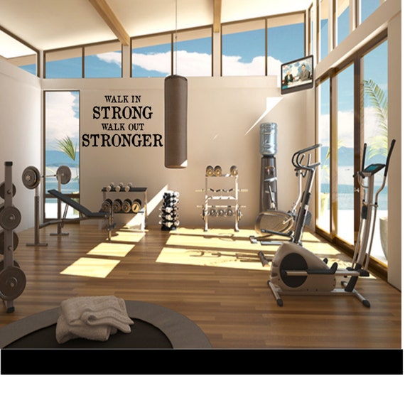Walk in Strong Walk out Stronger Wall Decal by DecalsAffordable