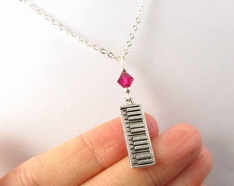 Unique piano keys necklace related items | Etsy