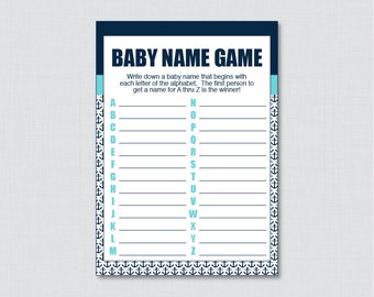 Fall Flower Baby Animal Name Game Baby Shower by ShowerThatBaby