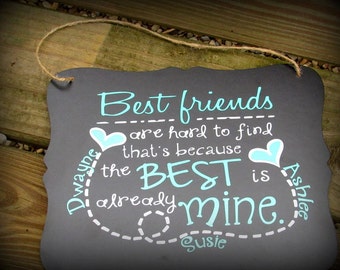 Long distance Best Friend gift long distance by Sammieslettering
