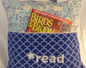 Book pocket pillow | Etsy