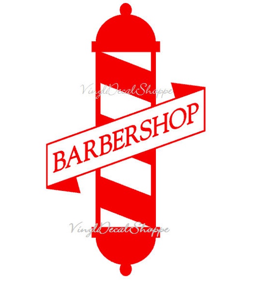 Barbershop Window Decal Business Decal Barber Shop Decal