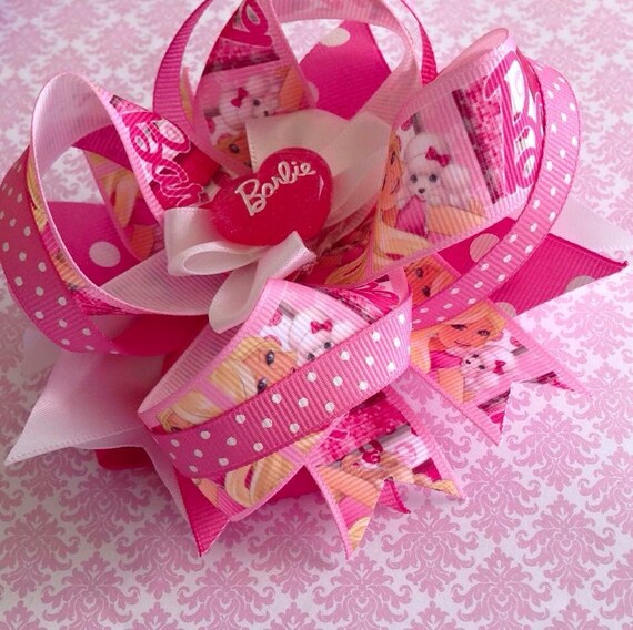 Items similar to Barbie Stacked Bow on Etsy