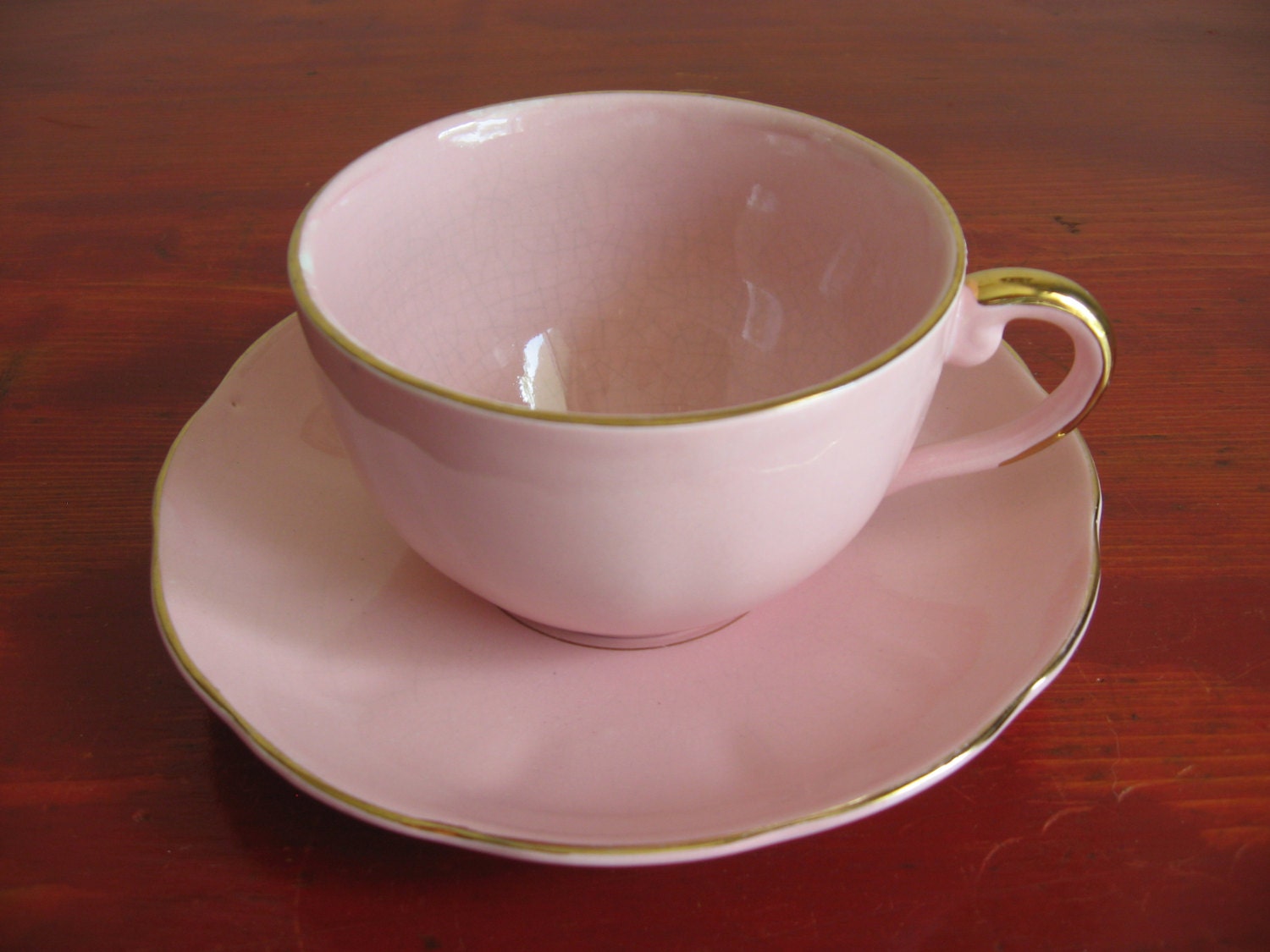 Vintage Royal Leighton Ware Tea Cup and Saucer-England