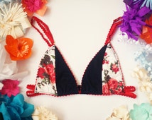 Popular items for triangle bralette on Etsy