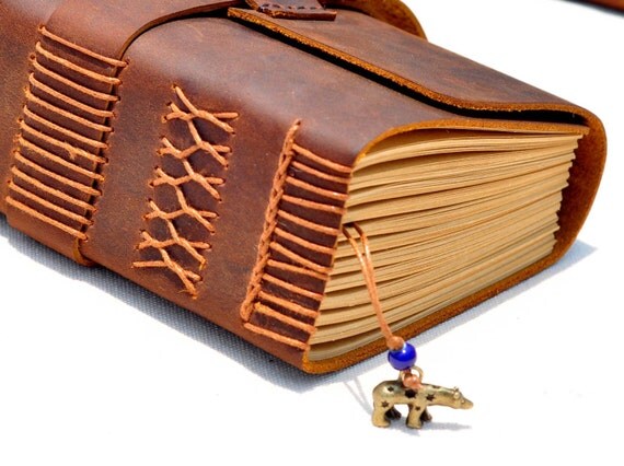 Journal Diary notebook with Vintage Craft Paper good gift