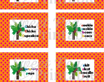 Customized Printable Chicka Chicka Boom Boom High Chair Banner