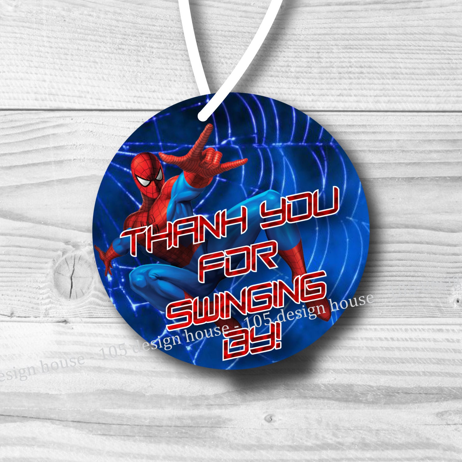 INSTANT DOWNLOAD Spiderman Favor Tags Printable 3 Favor