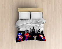Popular items for superhero bedding on Etsy