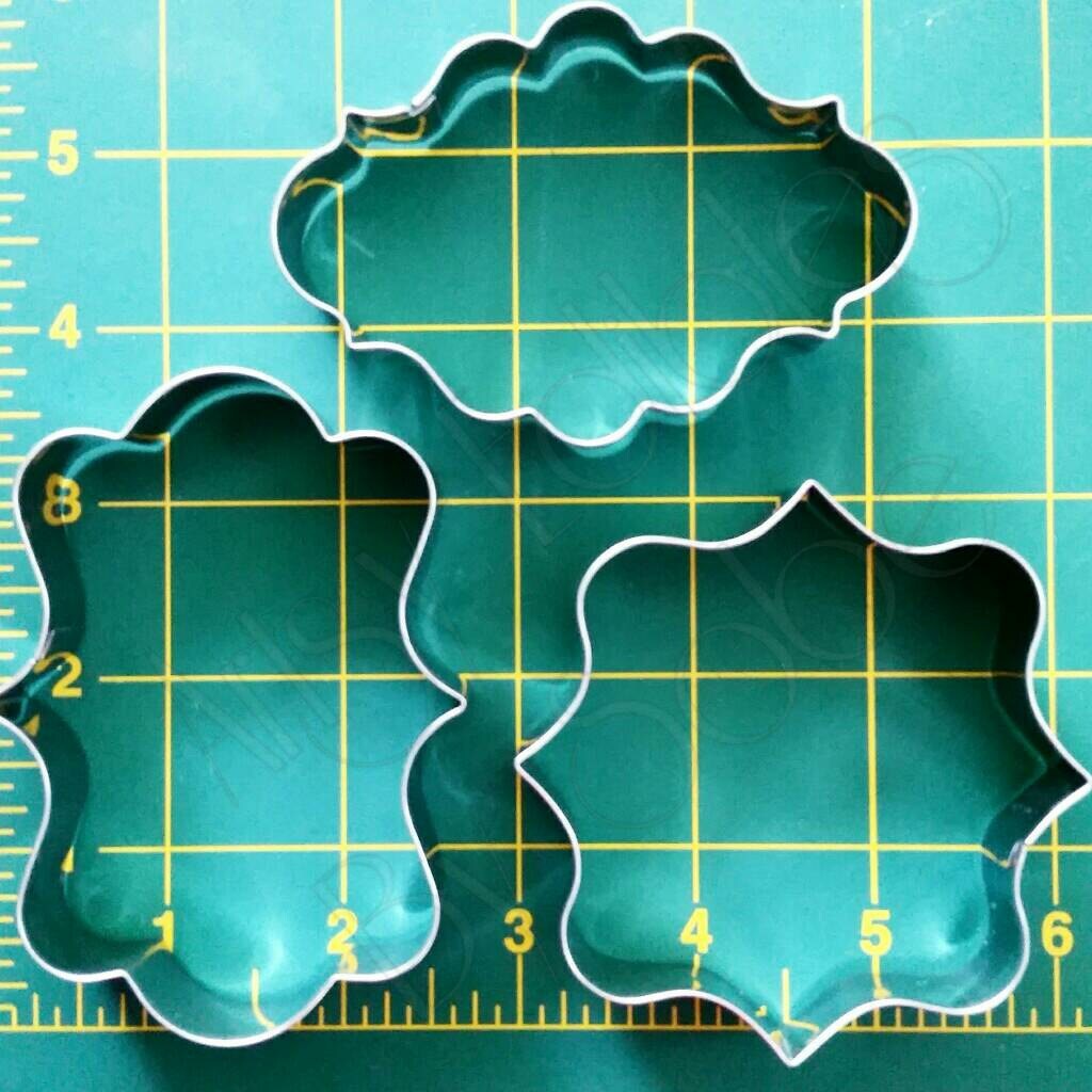 Stainless Steel Frames Plaques Cookie Cutter Set