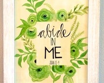 Popular items for abide in me on Etsy