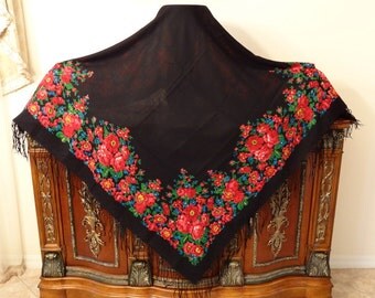 Babushka scarf | Etsy