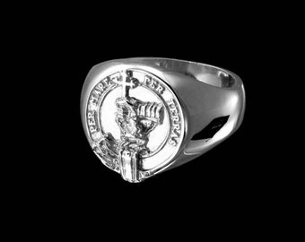Clan Keith Crest Men's Signet Ring by Scotjewelry on Etsy