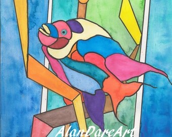 Garibaldi fish | Etsy