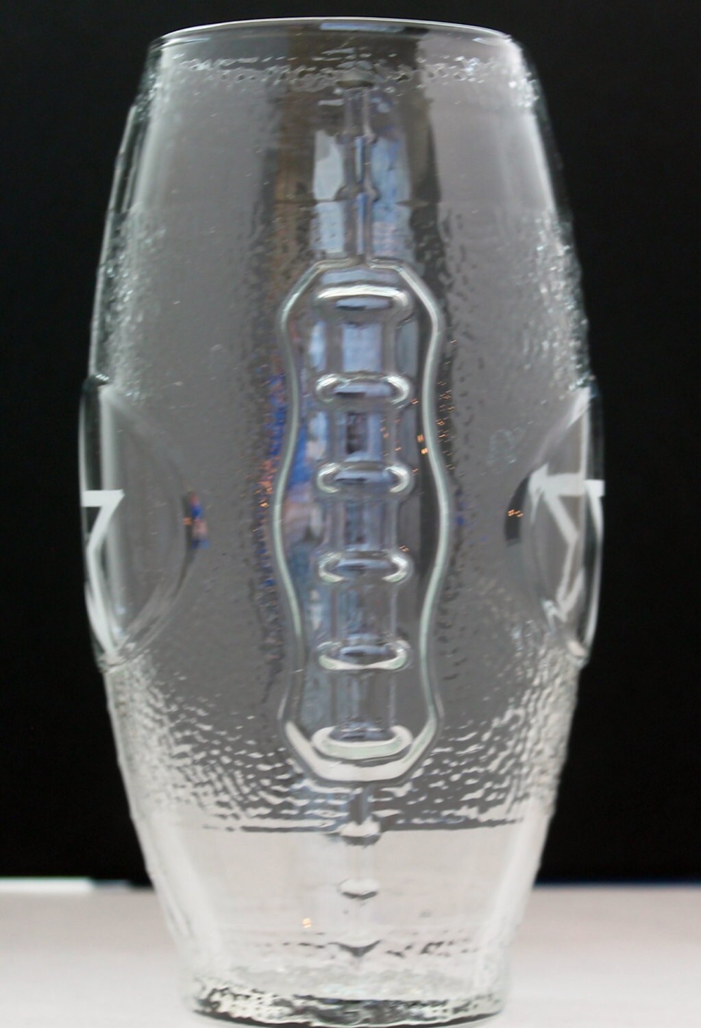 Football Shaped Glass Mug Dallas Cowboys by ClearImpressionsGift