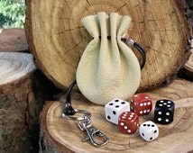 Popular items for leather dice bag on Etsy