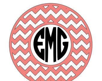 Monogram Chevron FSU Vinyl Decal